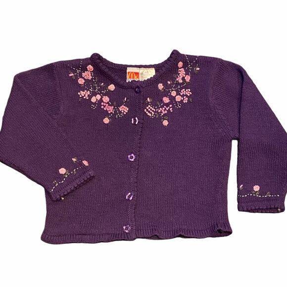 McDonald's | Shirts & Tops | Mcdonalds Mckids Embellished Kids Cardigan ...